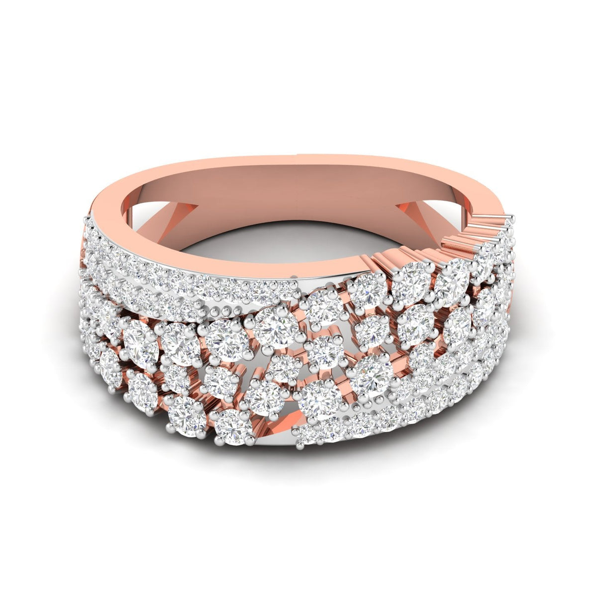 Abstract Cluster Diamond Ring – JewelBoss
